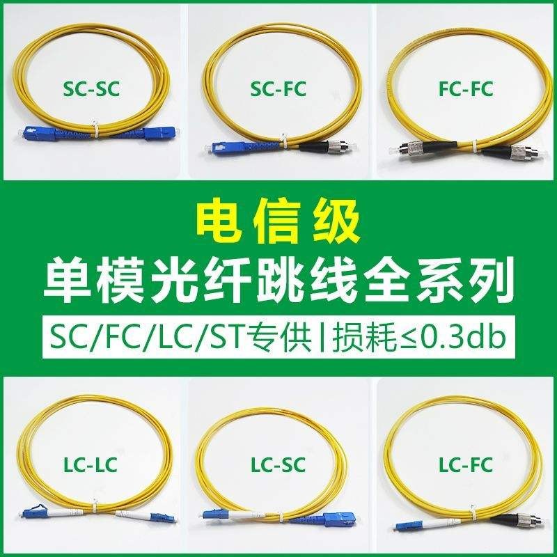 Telecom-Grade Single-Mode Single-Core Optical Fiber Jumper SC/LC/FC ...
