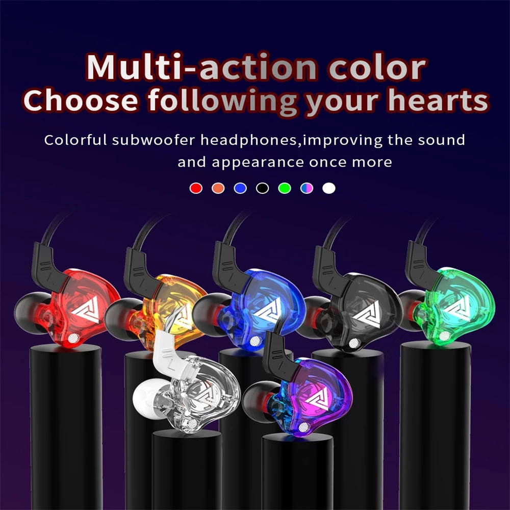 AK QKZ AK6-Pro หูฟังอินเอียร์ หูฟังแบบมีสาย Earphone in ear Smalltalk ...