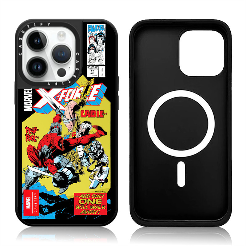 Casetify | Deadpool x Wolverine การ์ตูนหนังสือกรณีแม่เหล็กดูด Black ...