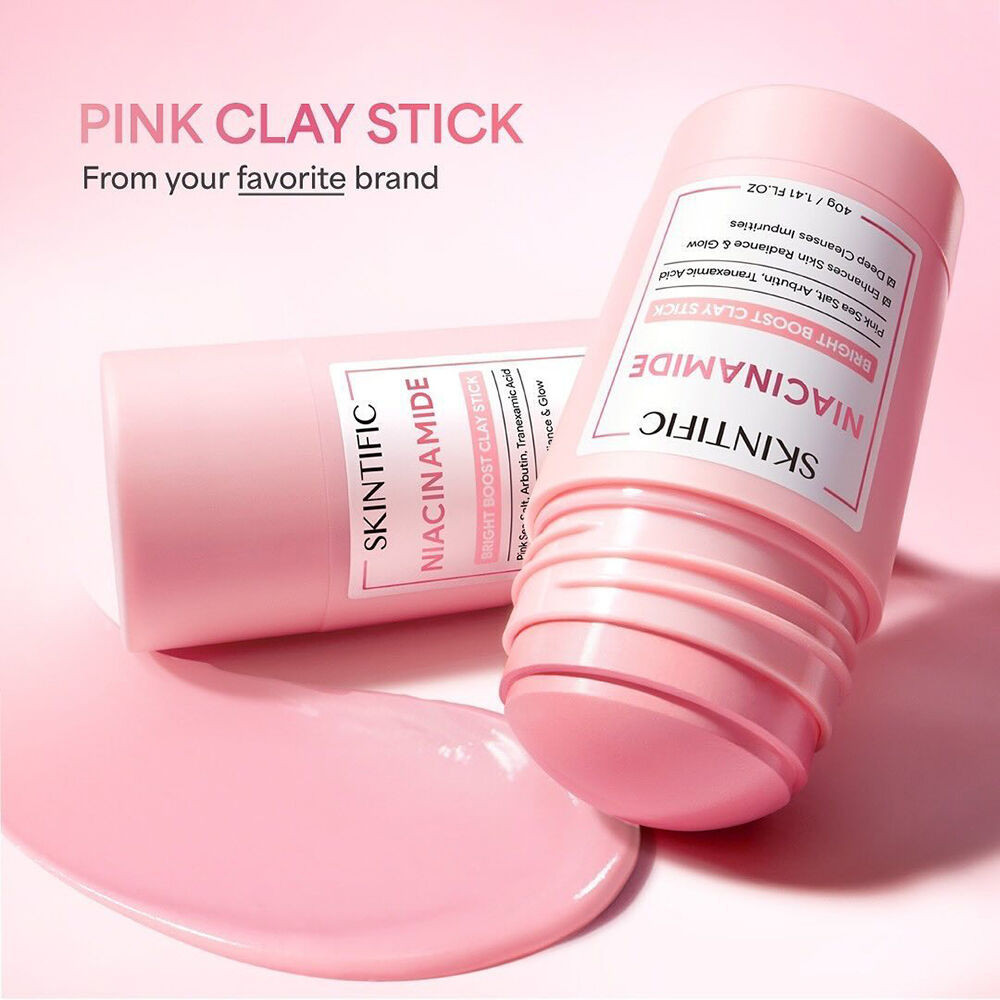SKINTIFIC Clay Stick สกินทิฟิค มาสก์โคลนแบบแท่ง 40g (Mugwort/Alaska ...