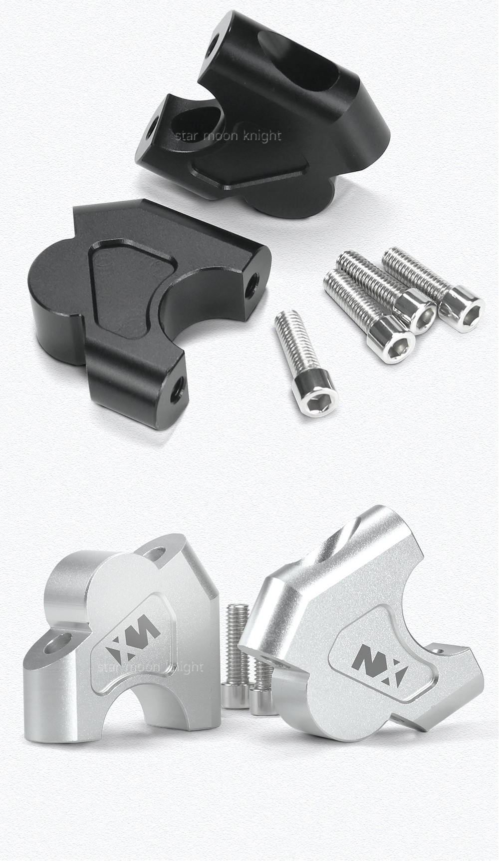 แฮนด์รถจักรยานยนต์ Riser สําหรับ Honda NX400 NX 400 NX500 NX 500 ...