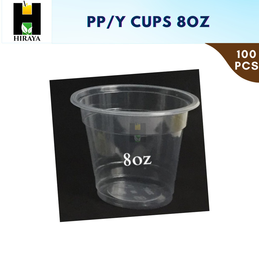 Y Cup / PP Cup 95 MM 8oz (100 ชิ้น/ Bndl) / ถ้วยพลาสติกแบบใช้แล้วทิ้ง ...