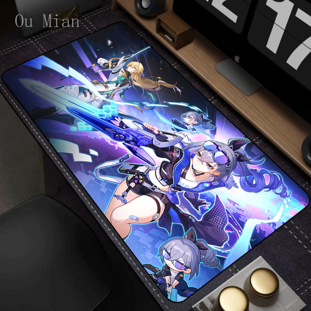 900x400 แผ่นรองเมาส์ Honkai Star Rail Sier Wolf Mousepad แล็ปท็อป Cool ...