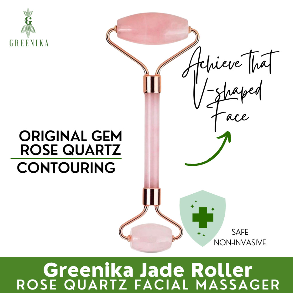[ Jade Roller Facial Massager ] Greenika Jade Roller เครื่องนวดหน้าหัว ...