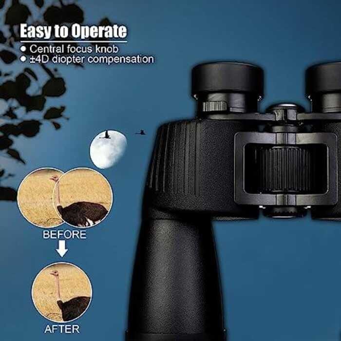 Svbony Sa204 10X50 Long Range Day Night Vision Bak4 FMC Waterproof Porro Prism Wide Field Of ...