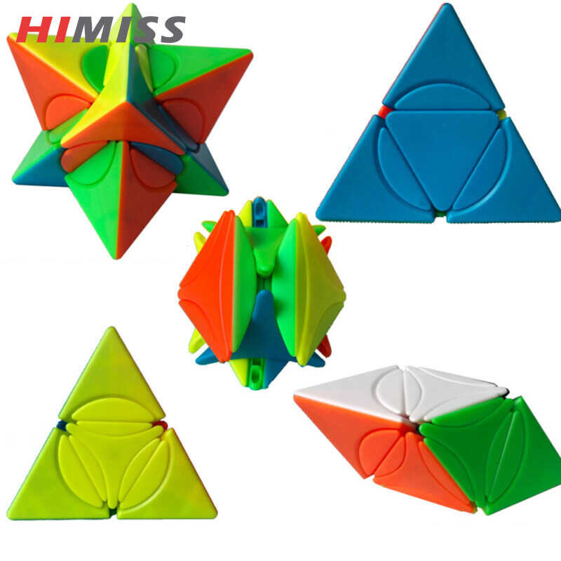 々 HIMISS RC Children Magic Cube Prismatic Octahedral Pyramid Puzzles ...