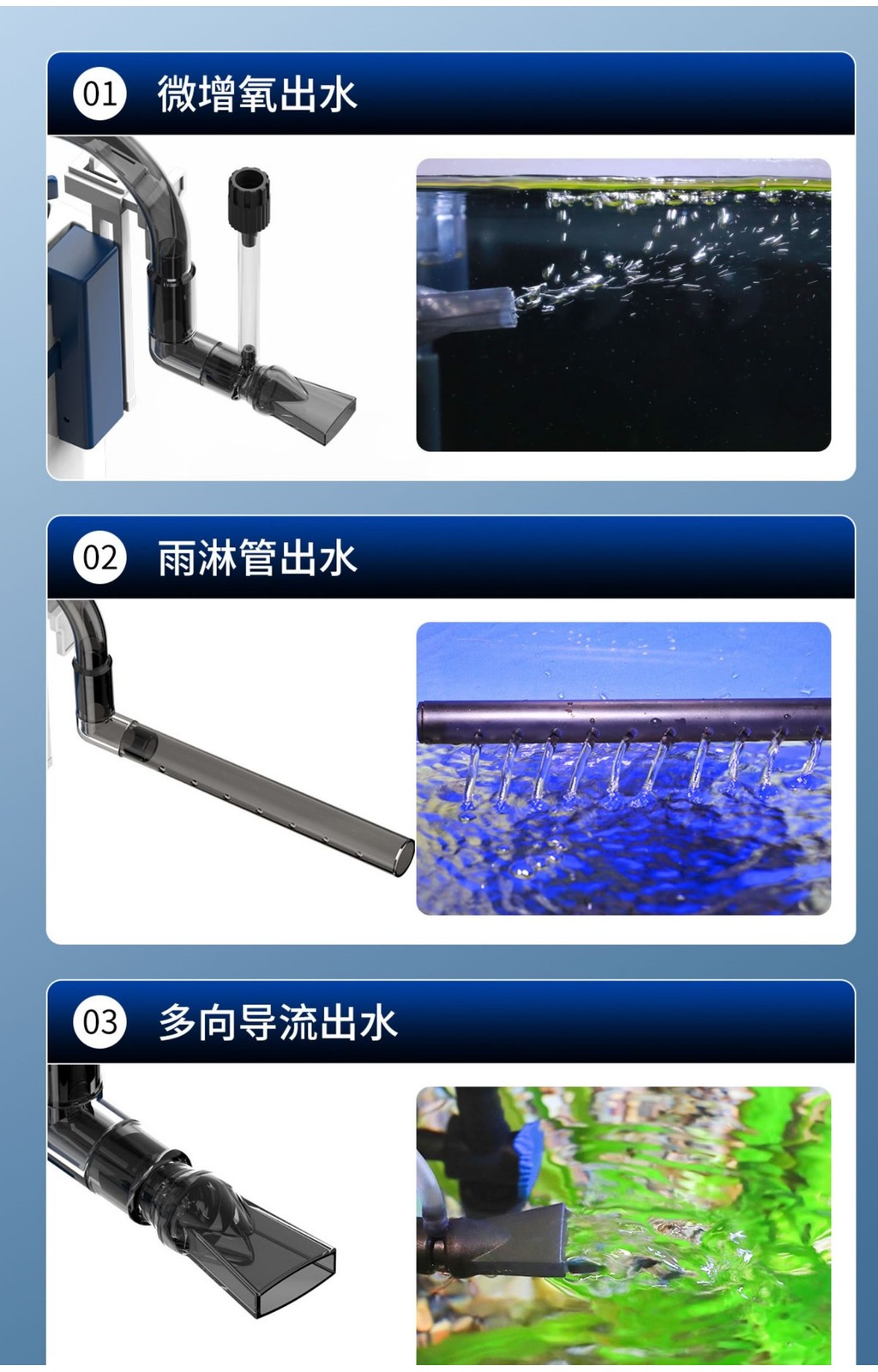 Sunsun YBF-500 YBG-300 YBG-400 YBG-500 YBG-600 Aquarium แขวน HOB Filter ...