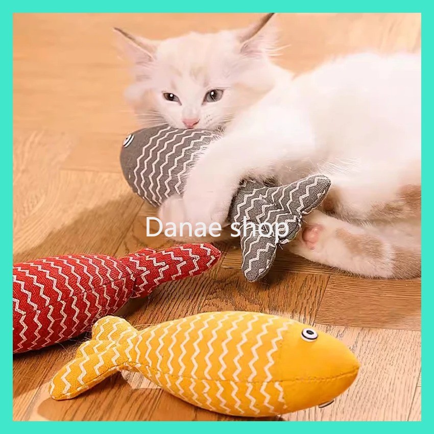 tk MADDEN Cat Fish Toy Cat Scratcher Catnip Toy Interactive Simulation ...
