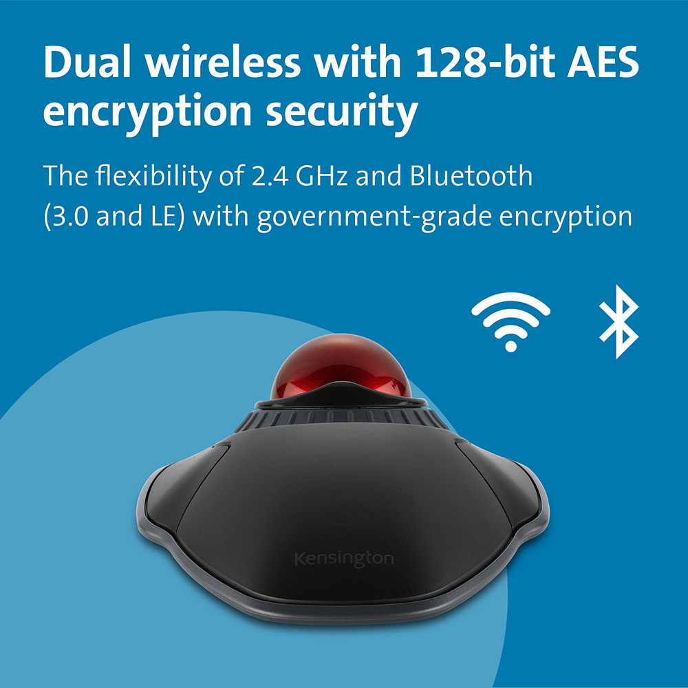 Original ใหม่ Orbit Wireless Trackball Mouse 2.4GHz + บลูทูธพร้อมแหวนเล ...