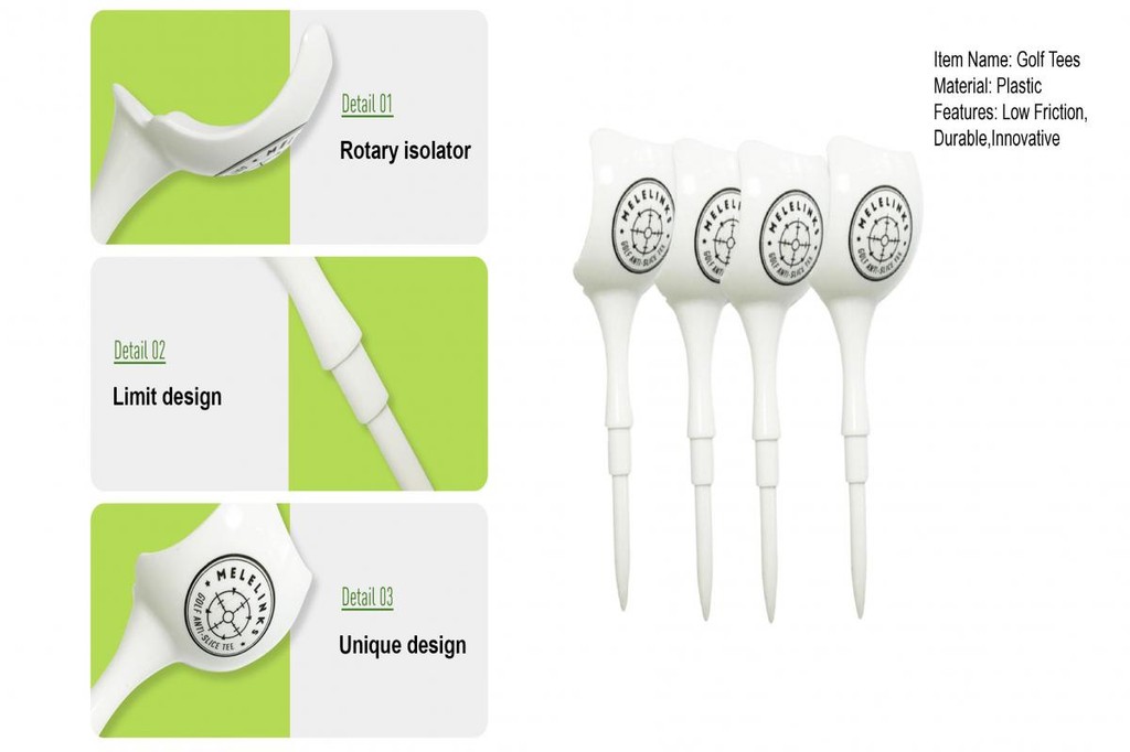 [คลังสินค้าพร้อม] ตีอย่างแม่นยํามากขึ้น Golf Tee Bull-eye Alignment ...