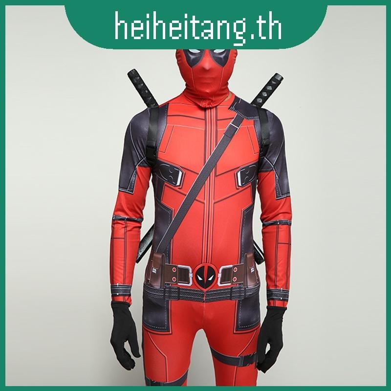 Lycra Spandex Deadpool เครื ่ องแต ่ งกายเด ็ กและผู ้ ใหญ ่ ฮาโลวีนคอ ...