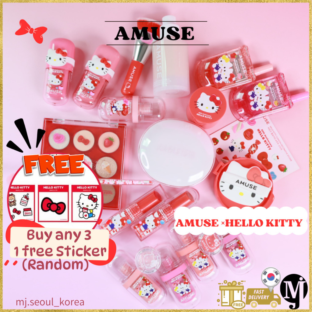 Amuse Hello Kitty Palette Ceramic Cushion Jell-Fit Tint Bebe Tint Dew ...