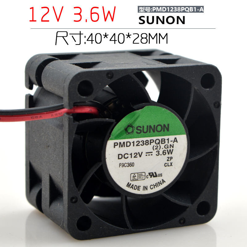 TAJUN Taijun PMD1238PQB1-A 12V 3.6W 4CM 4028 1u พัดลมเซิร์ฟเวอร์ ...