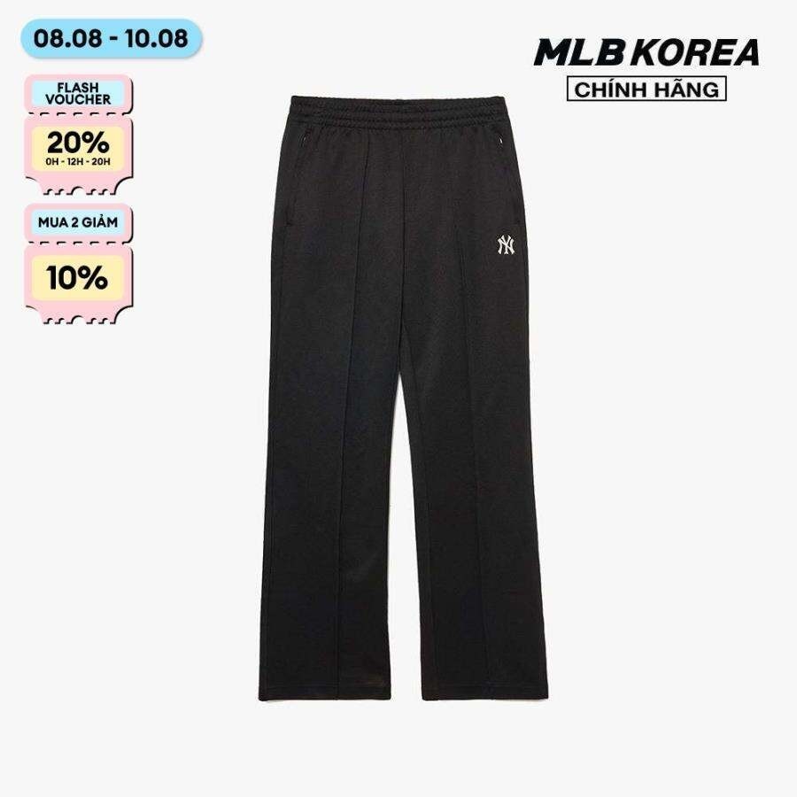 Mlb - Basic Athleisure Medium Logo 3FTB2134-50BKS กางเกงผู้หญิงขากว้าง ...