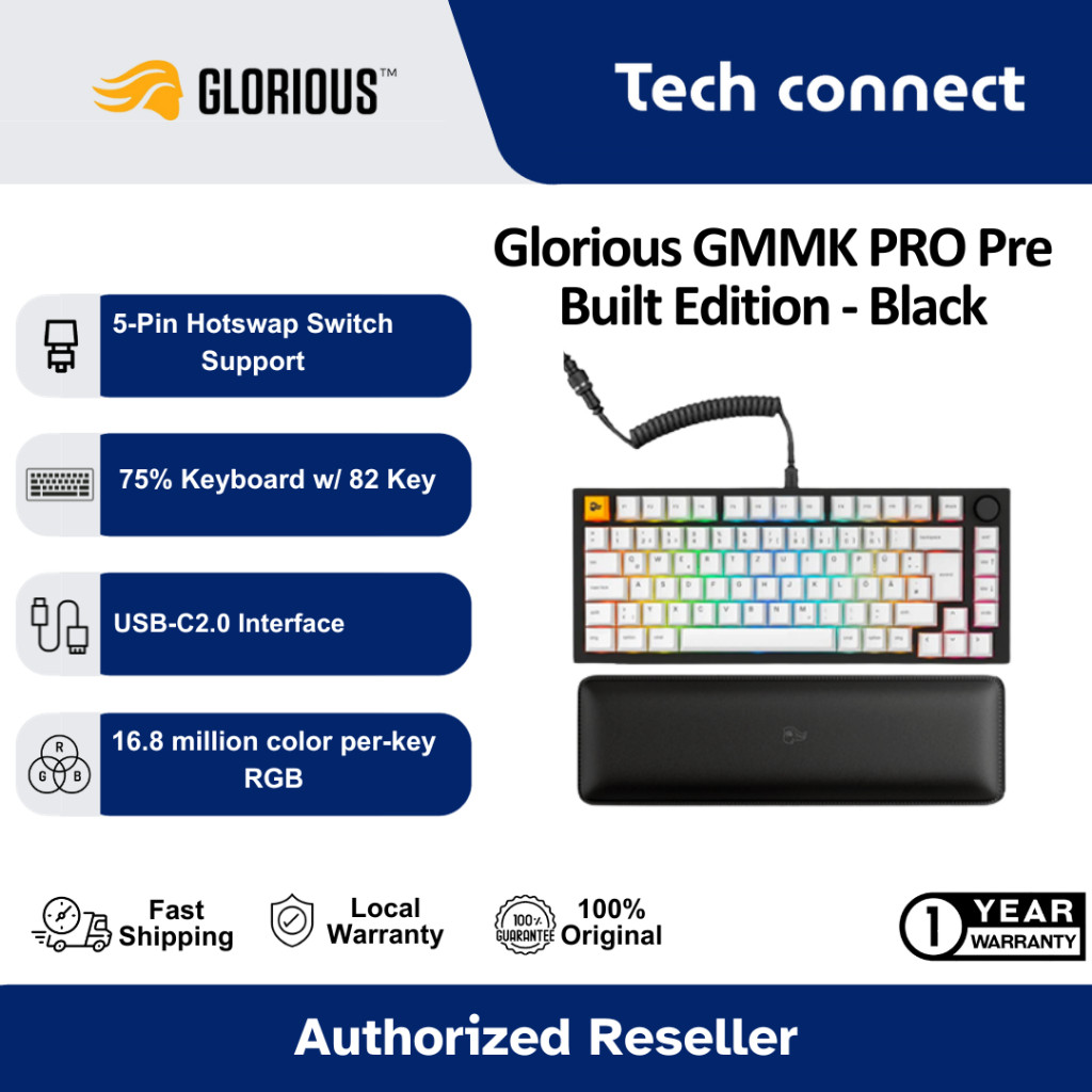 Glorious GMMK PRO Pre Built Edition - สีดํา | Shopee Thailand