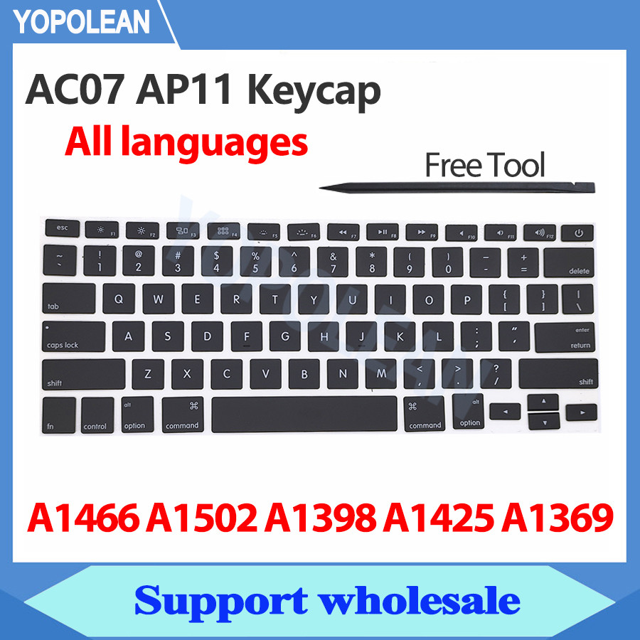 ใหม่ AP11 AC07 คีย์ Keycap Keycaps สําหรับ Macbook Air A1369 A1466 Pro ...