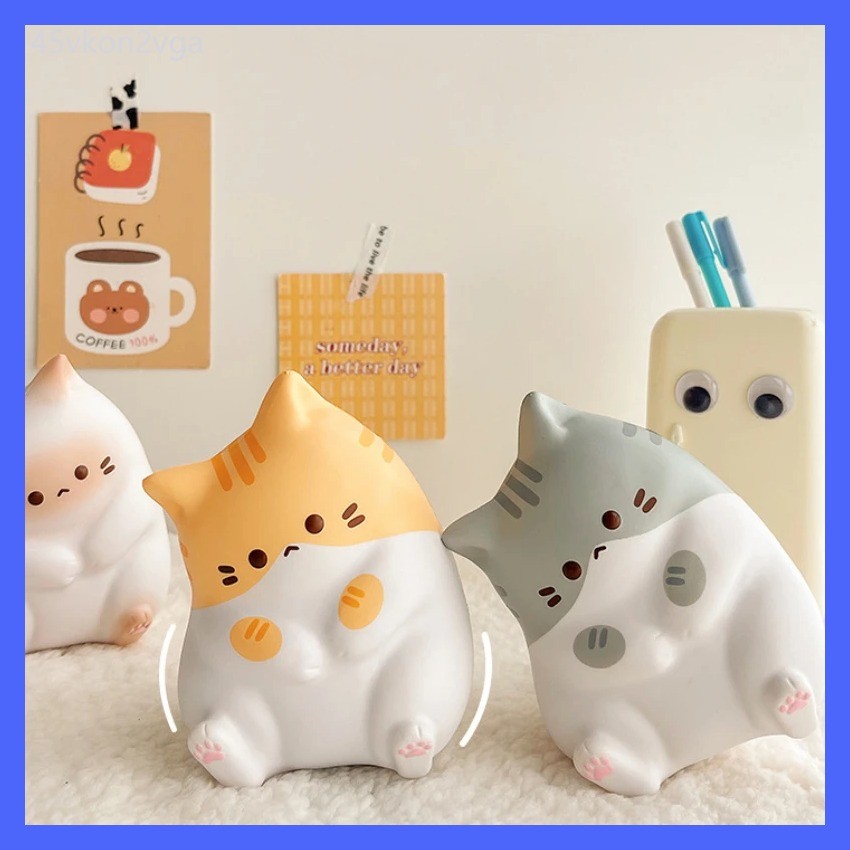 รุ่นขายดี ใหม่แมวความเครียดบรรเทาของเล่น Squishy PU ช้า Rising Squeeze Antistress Ball การ์ตูนตา ...