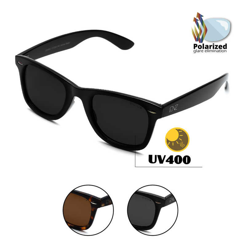 ES4991 ENVISZO แว่นกันแดด ทรงคลับมาสเตอร์วินเทจ เลนส์ Polarized ตัดแสง กันUV100% พร้อมกล่องและ ...