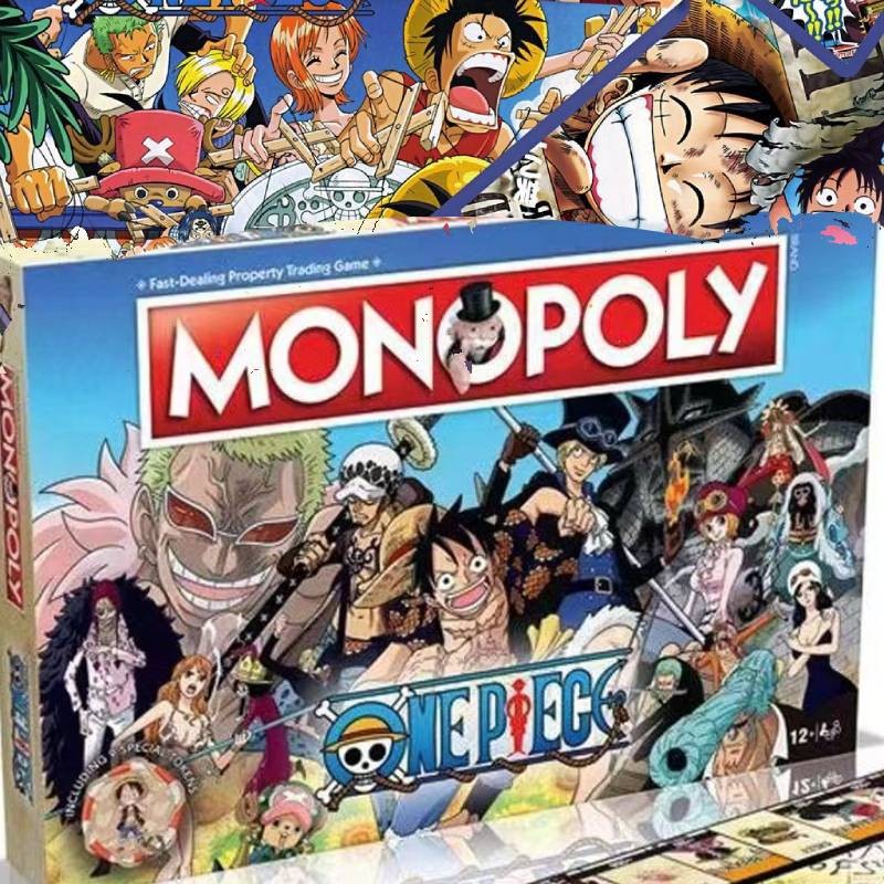 One Piece Monopoly Board บทบาทเล่นเกมการ์ดปริศนาเกม Collaboration Team ...