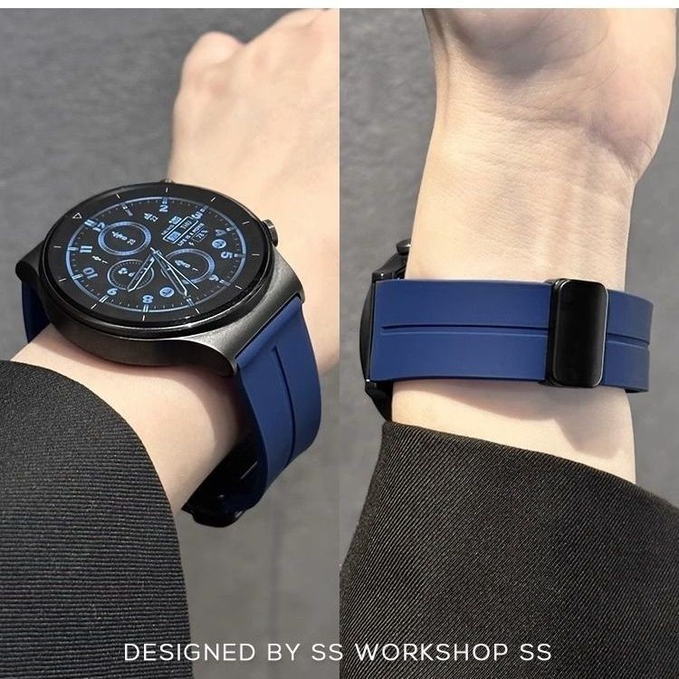 สายMibro watch GS explorer/Gs pro2/Gs active/lite3/lite2/A3/A2/A1/C4/C3ชิลิโคนแม่เหล็กสายนาฬิกา ...