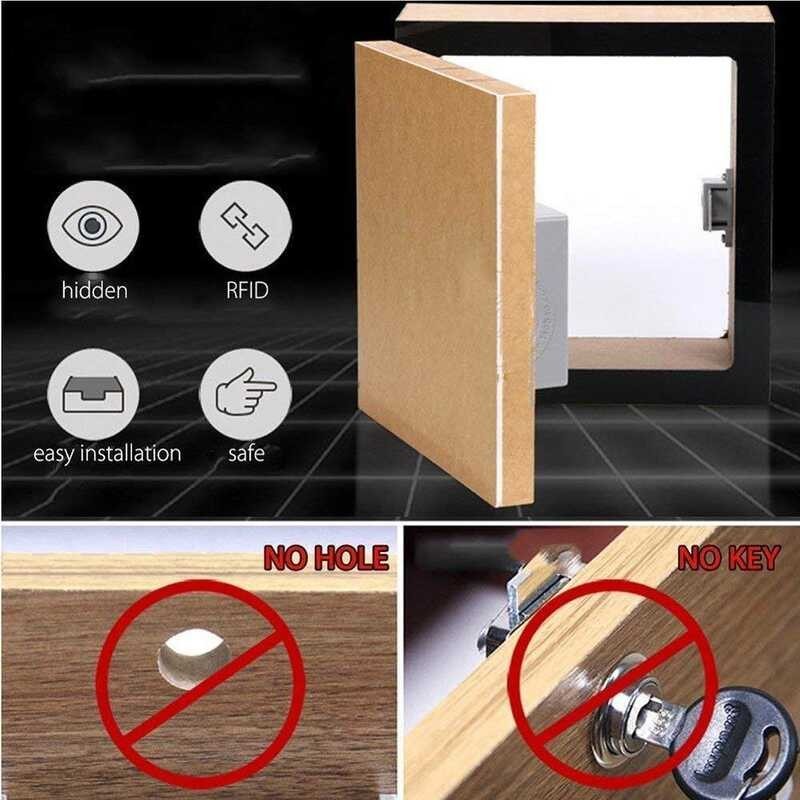 Boland Invisible Lock RFID Sensor Smart Drawer Security Keyless File ...