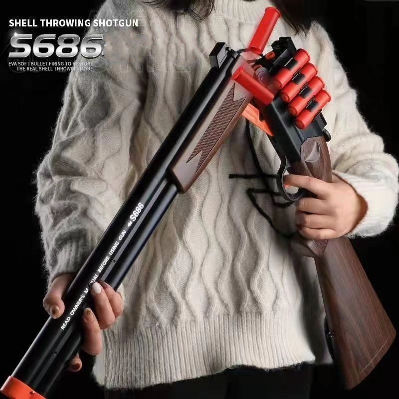 S686 ปืนของเล่นกระสุนอ่อนขนาดใหญ่สองกระบอกสำหรับเด็ก | Shopee Thailand