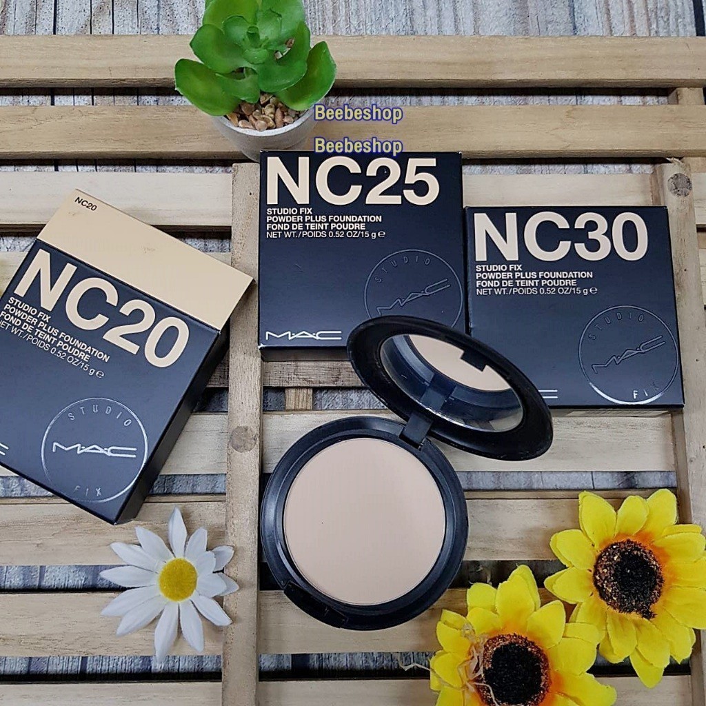 ♞,,แป้งผสมรองพื้น MAC Studio Fix Powder Plus Foundation 15g เลือกได้เลย ...