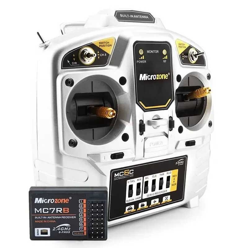 Microzone Mc6c 2.4G 6Ch Controller ส่งและรับระบบวิทยุสองทางสำหร ...