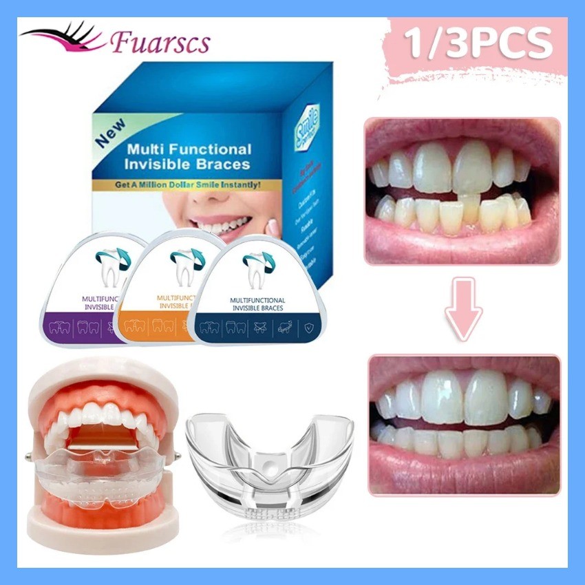 AA 1/3PCS Teeth Corrector Tooth Orthodontic Trainer Fake Braces Trainer for Teeth Alignment 3 ...