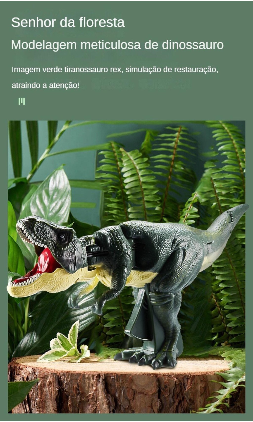 Fun Stress Relief Dinosaur Kids T. Rex Toys Press and Swing Jurassic ...