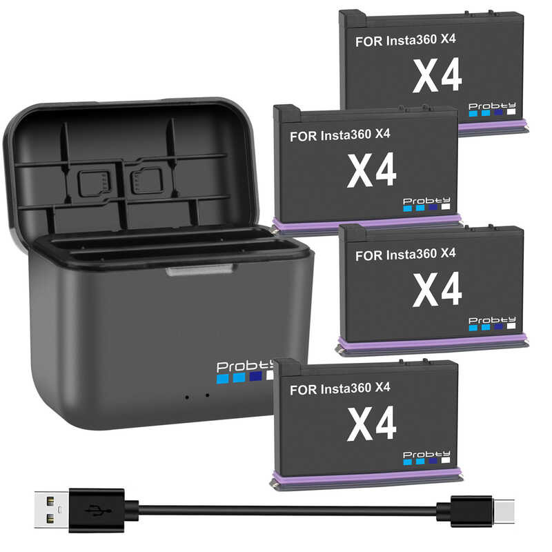 ONE e & 2 Slots Charger 360 Panoramic Action Accessories Batteries For ...