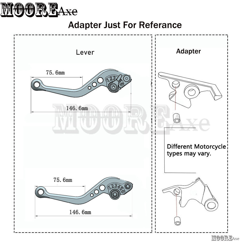 Mooreaxe สําหรับ Yamaha YZF R15 V1 V2 2013-2015 YZF-R15 V3 2017-2021 ดัดแปลง 6 ขั้นตอนปรับ ...