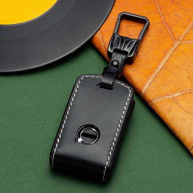 Smart Key Fob Cover Case Car Leather Keyring Protector For Voo Xc40 ...