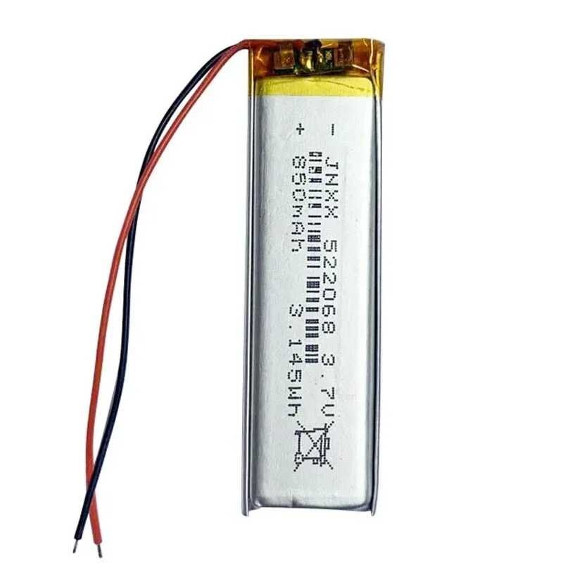 3.7V ใหม่ 522068 850Mah ลิเธียมโพลิเมอร์แบบชาร์จไฟสำหรับผลิตภัณฑ์ ...