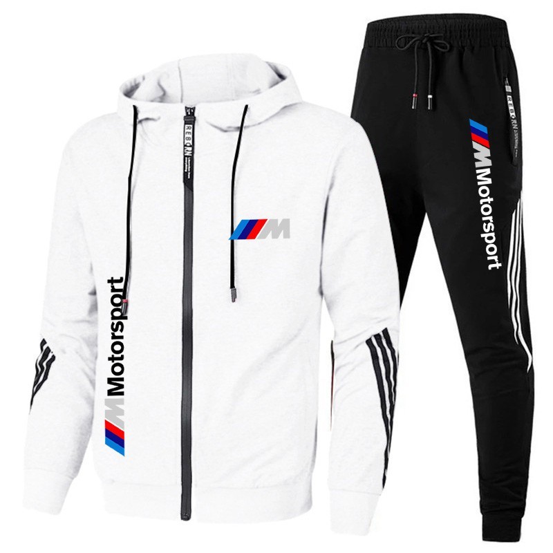 ผู้ชายเสื้อสเวตเตอร์ลําลองชุด 2021 ฤดูใบไม้ร่วงใหม่ BMW Splice Jogger ว ...