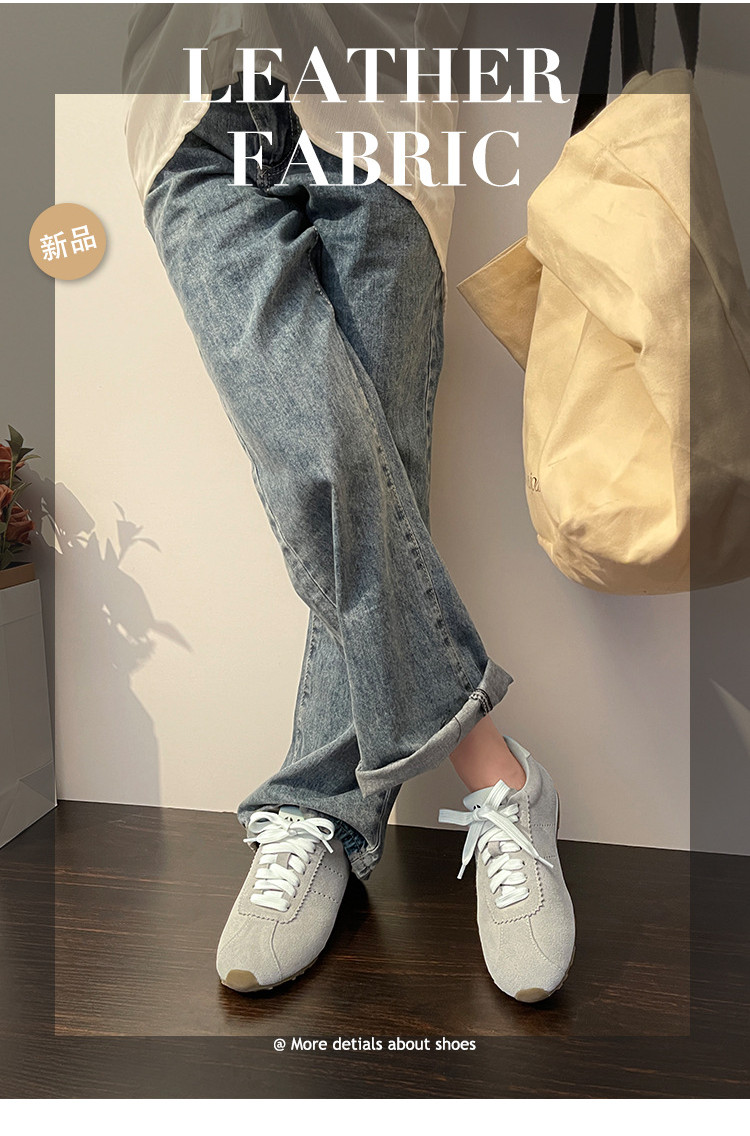 รองเท้าผู้หญิงรองเท้าสีขาวรองเท้าลําลองรองเท้ากีฬาพื้นแบน 8ยู8เจ ...