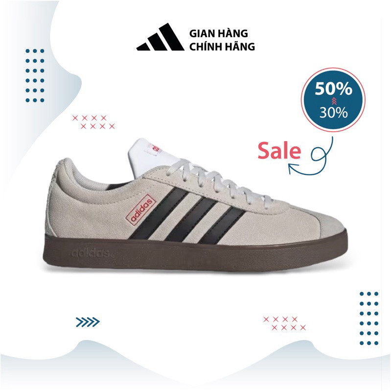 ฟิกเกอร์ [ ของแท ้ ] Adidas VL Court Lifestyle Skateboarding 'Grey ...