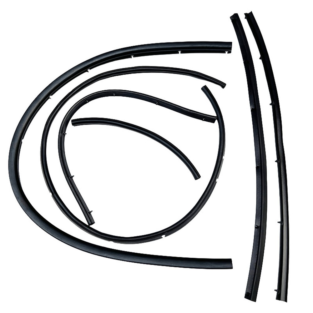 คลังสินค้าพร้อม 6 ชิ้นฝากระโปรงหน้าแถบสภาพอากาศยางซีลสําหรับ Pajero ...