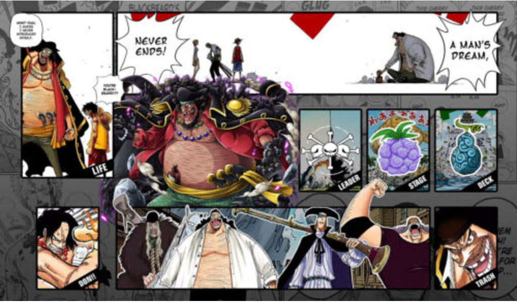 One Piece Blackbeard Playmat - Marshall D. สอน Playmat Mousepad TCG ...