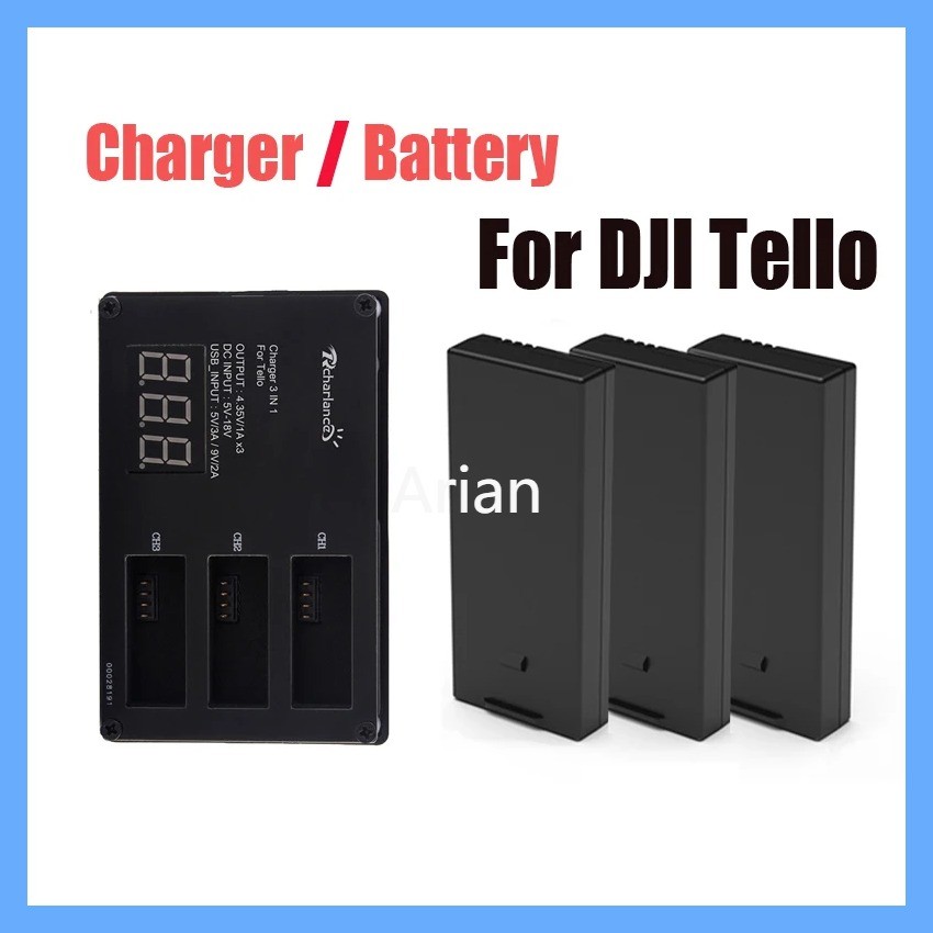 A Original DJI Tello battery / Drone Tello Battery Charger Charging For ...