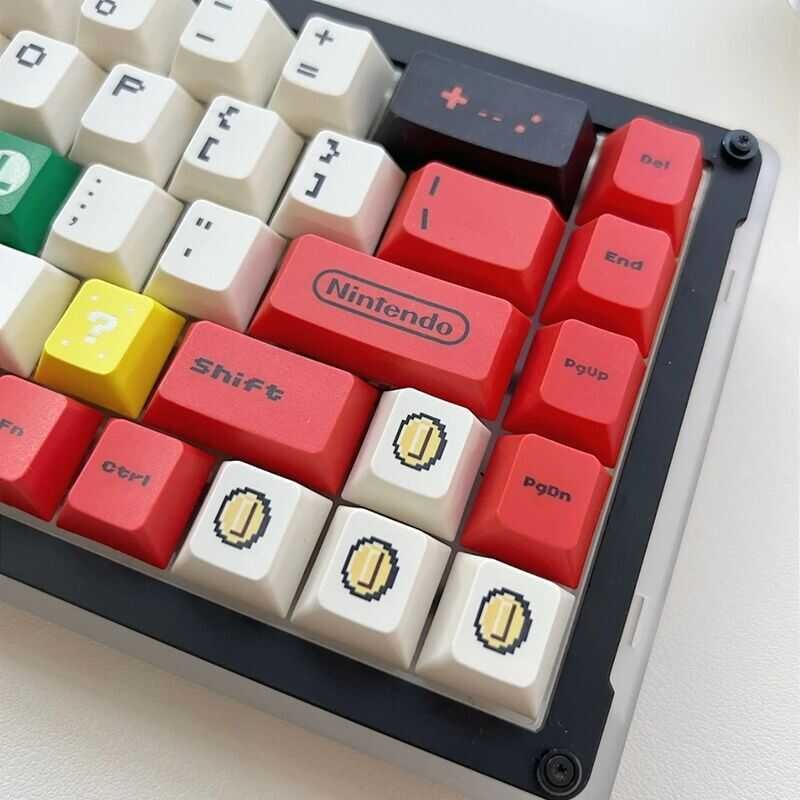 Mario Keycaps PBT Dye-Sub Profile Keycap Custom Keycaps Compatible With ...