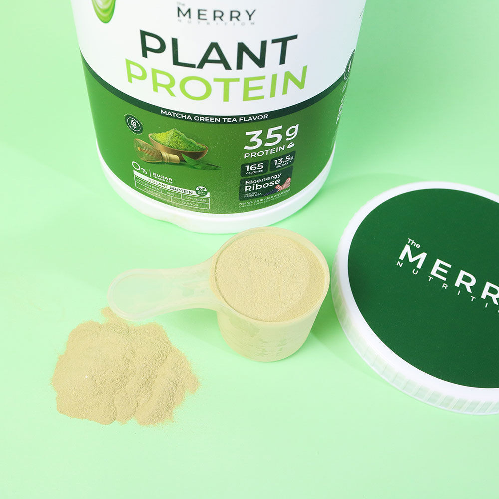 The Merry Plant Protein เดอะเมอร์รี่ ผลิตภัณฑ์เสริมอาหารโปรตีนพืช 1050g ...