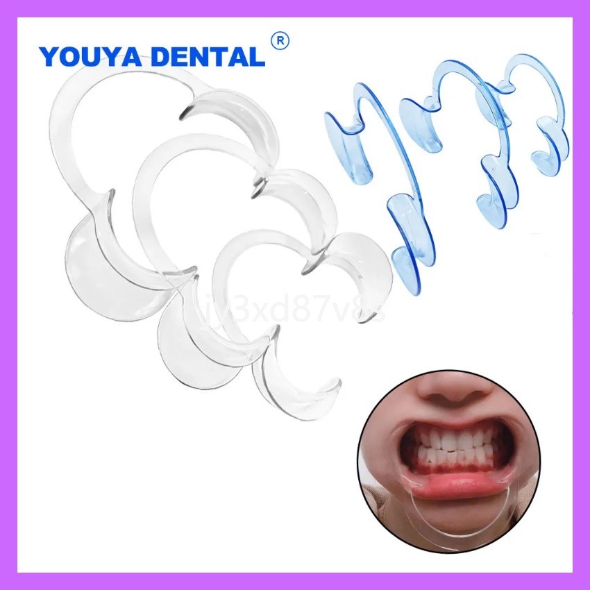 tk ขายร้อน C-shape Cheek Retractor Transparent Plastic Mouth Opener Lip ...