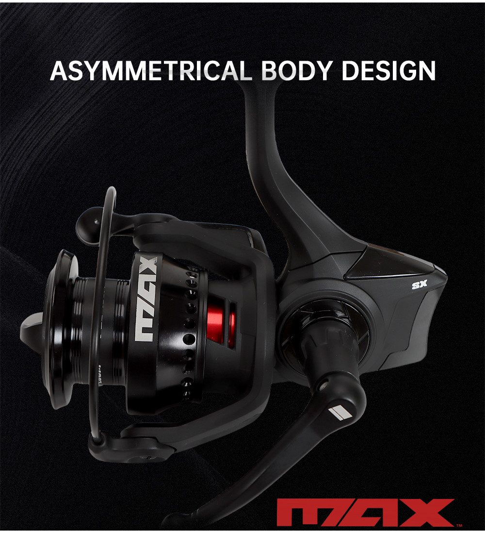 Abu GARCIA Original 2024 ใหม่ Max SX Spinning Fishing Reel 6 + 1BB Gear Ratio 5.2:1 ลากสูงสุด 2. ...