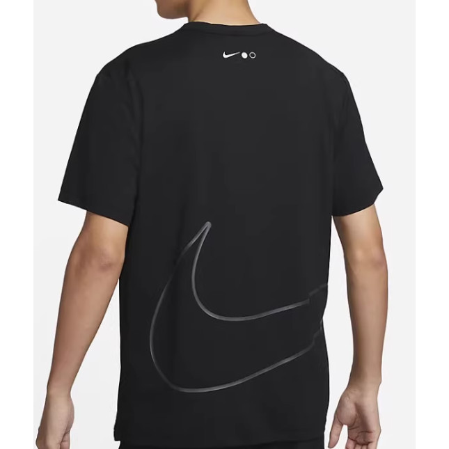 ♞ไนกี้ ผู้ชายครึ่งแขนด้านบนปักโลโก้กีฬาลําลองรอบคอเสื้อยืดระบายอากาศ ...