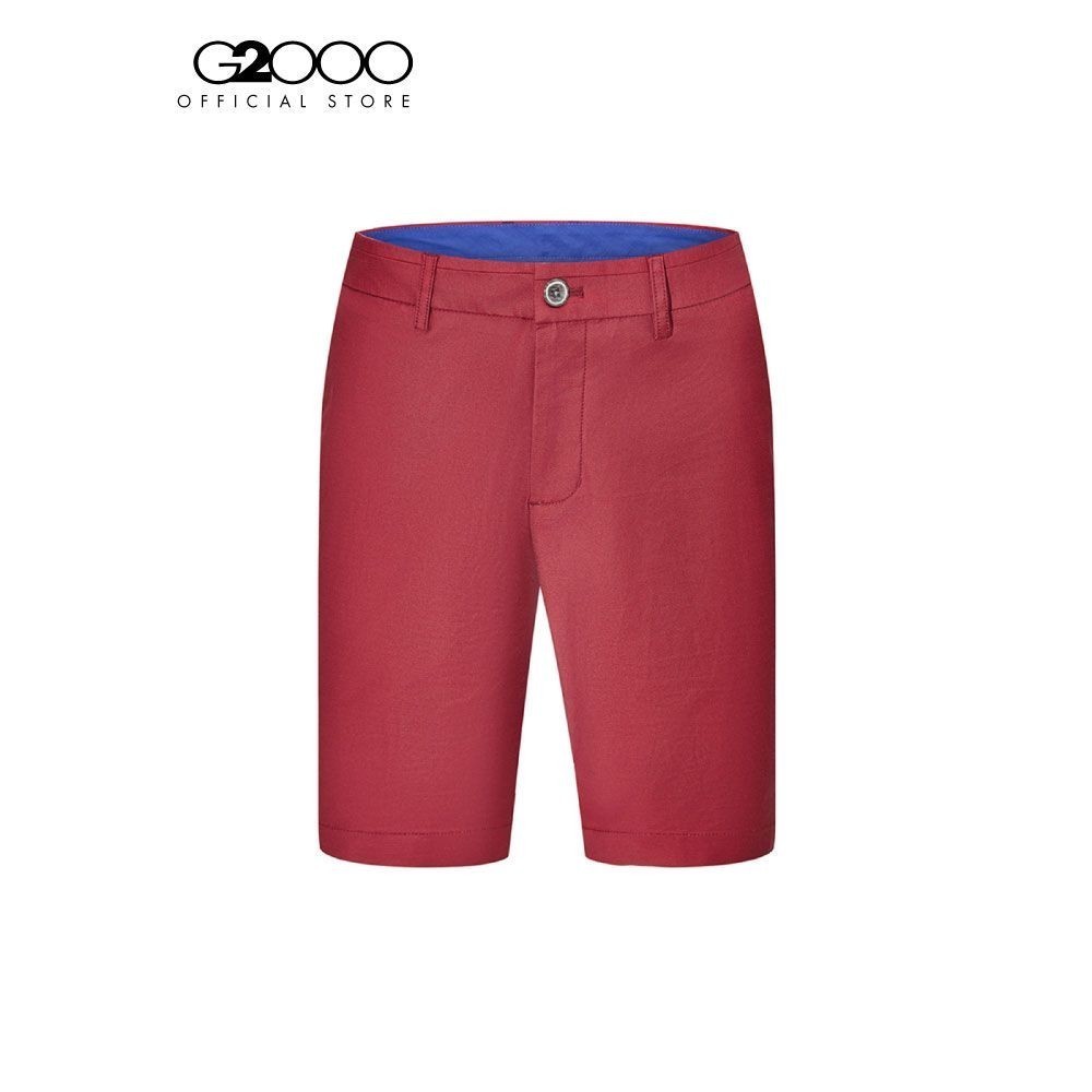G2000 กางเกงขาสั้นลำลองสำหรับผู้ชาย ทรง Smart Fit รุ่น 4316110027 RED | Shopee Thailand