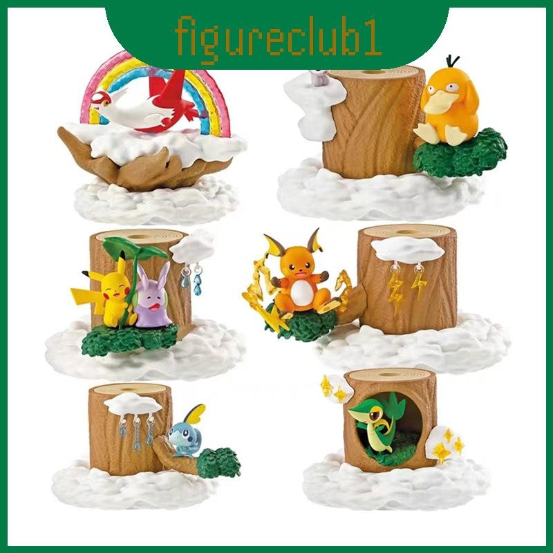 Tree Charming Weather Pokemon Stump Pikachu เค้กตกแต่ง Pvc ตุ๊กตาสะสม ...