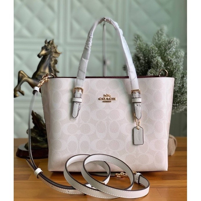 COACH MINI MOLLIE TOTE IN SIGNATURE CANVAS | Shopee Thailand