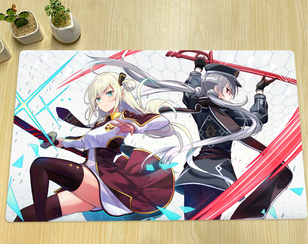 Yugioh Sky Striker Ace - Raye & Roze Play Mat TCG CCG Board Game ...