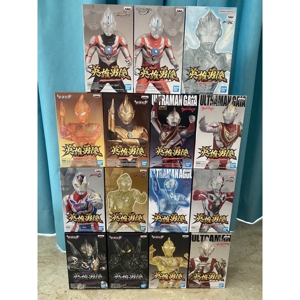 ในสต็อก Bandai Banpresto Heros Brave รูปปั้นรูป Ultraman Gaia, Shin ...